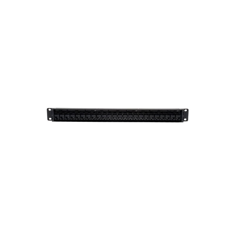24-Port 1U Rack-Mount Cat5e Feedthrough Patch Panel, RJ45 Ethernet ...