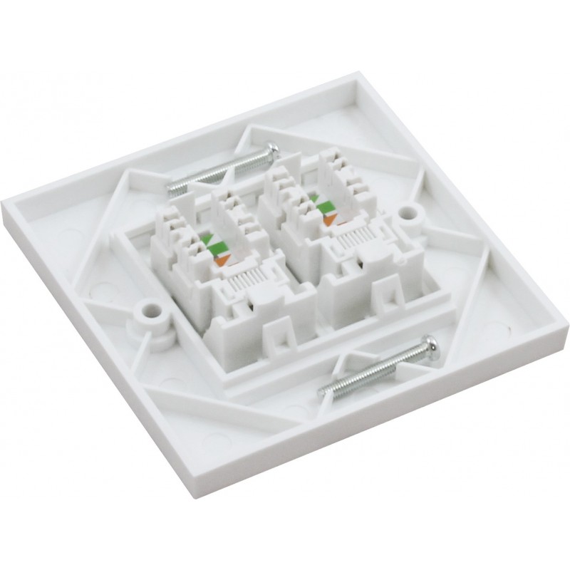 Cat6 UTP RJ45 Loaded Faceplates | Cat6 Modules & Outlets | Magic Patch