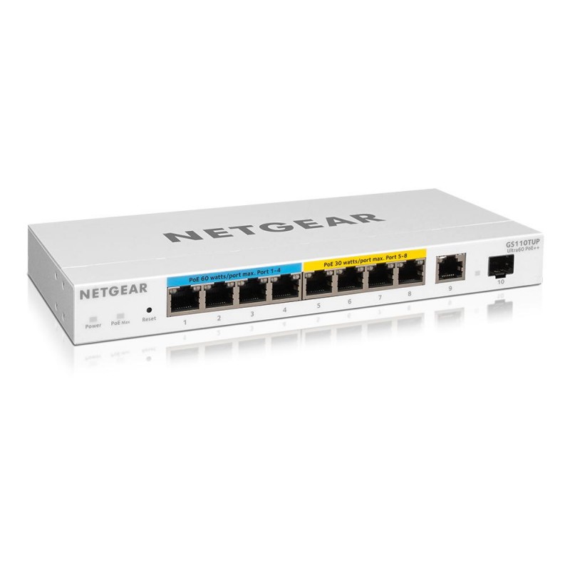 Netgear 10-Port Gigabit Ethernet Ultra60 PoE++ Smart Managed Pro ...